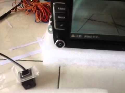 VW Reverse Camera with moving guide lines - YouTube