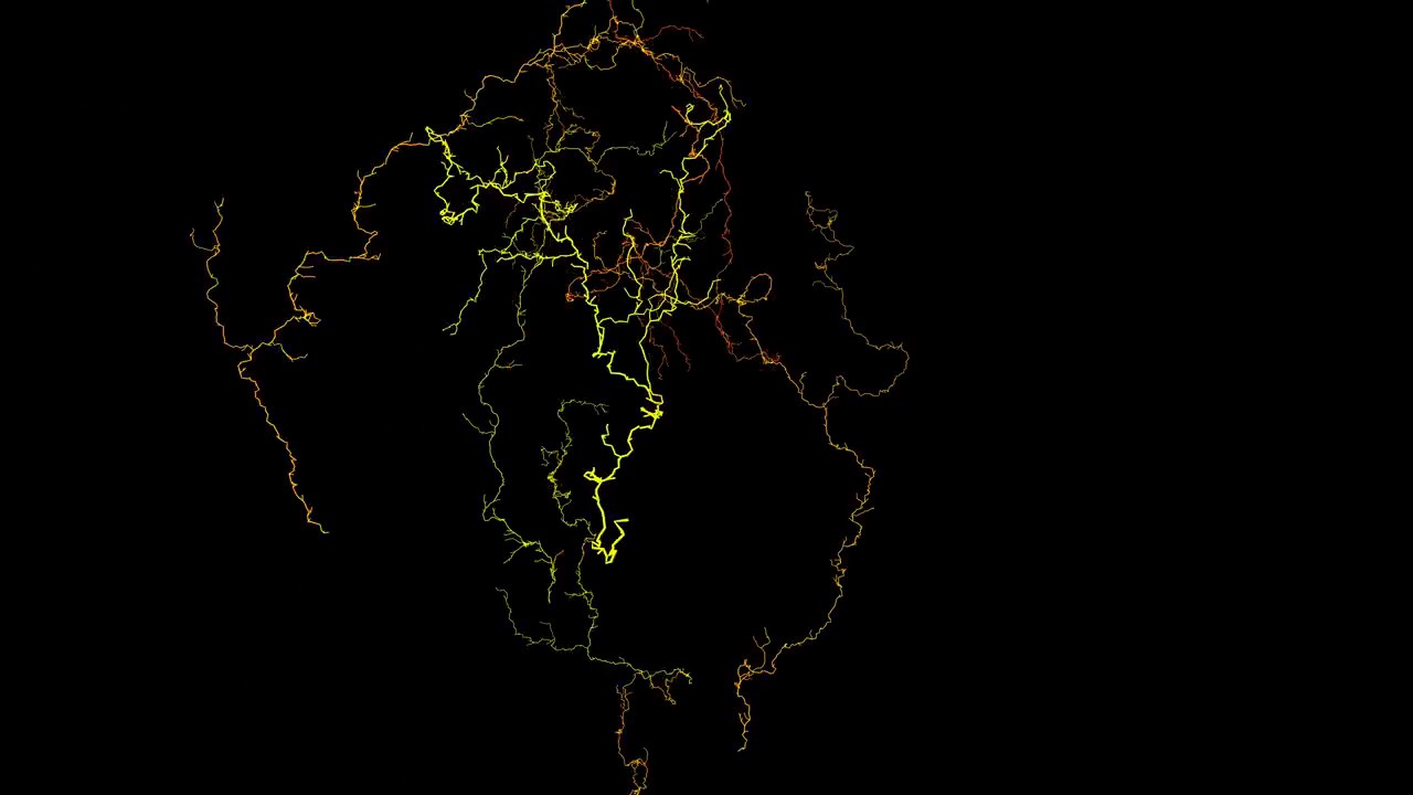 4K Massic Fractal Digital Lightning Storm Overlay Effect - YouTube