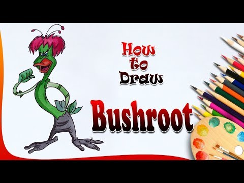 How to Draw Bushroot | Bushroot drawing | Easy drawing step by step ...
