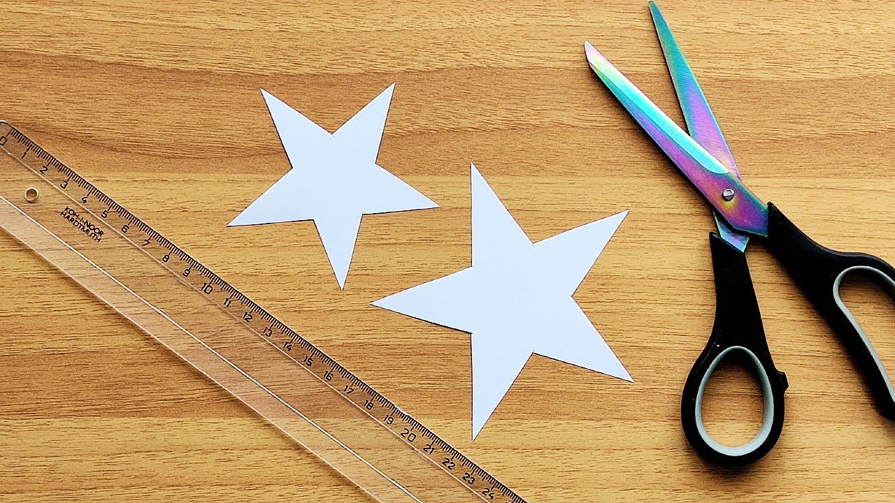 Easy Way to Make a STAR ⭐ How to Draw & Cut a Perfect Pentagram ...