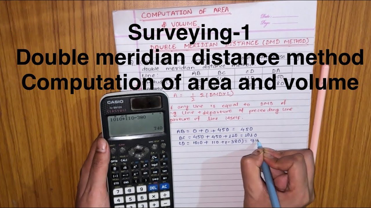Double meridian distance(DMD)method |Surveying-1 |Computation of area ...