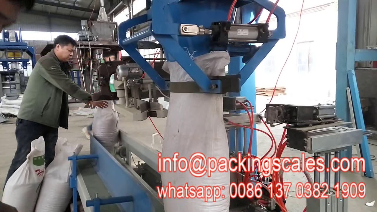 50kg Fertilizer Bag Packaging Machine - 25kg Bio Fertilizer bagging ...