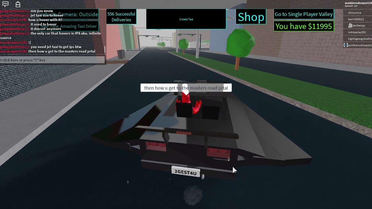 Roblox taxi simulator how to get jet taxi (read description) - YouTube
