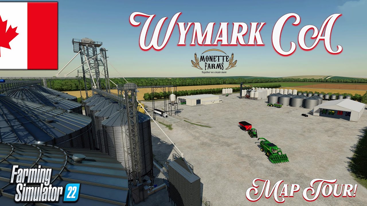 NEW ‘MONETTE EXTENSION’ MOD MAP! “WYMARK CA” MAP TOUR! | Farming ...