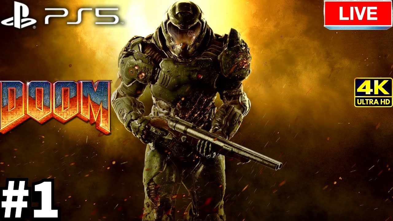 Doom 2016 PS5 4K UHD Livestream 01 - YouTube