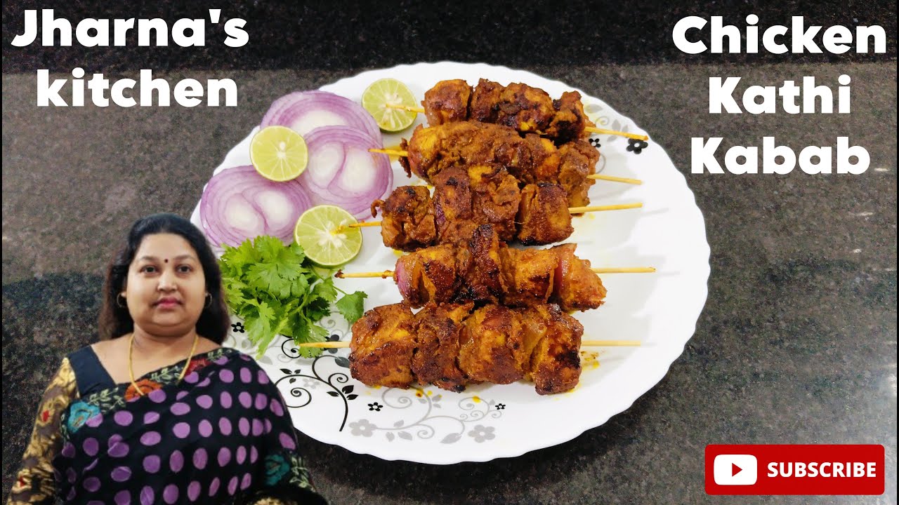 Restaurant-Style Chicken Kathi Kabab at Jharna's Kitchen - YouTube