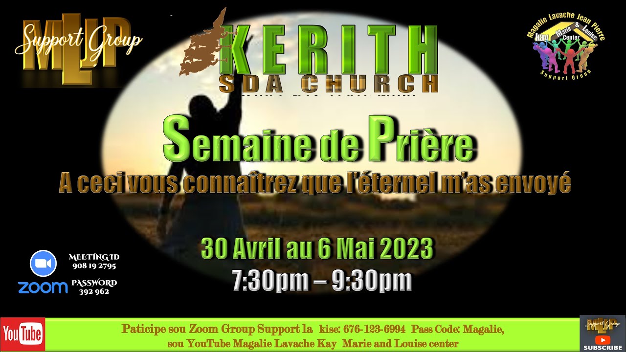 KERITH SEMAINE DE PRIERE | MLJP SUPPORT GROUP | 3 Mai 2023 - YouTube