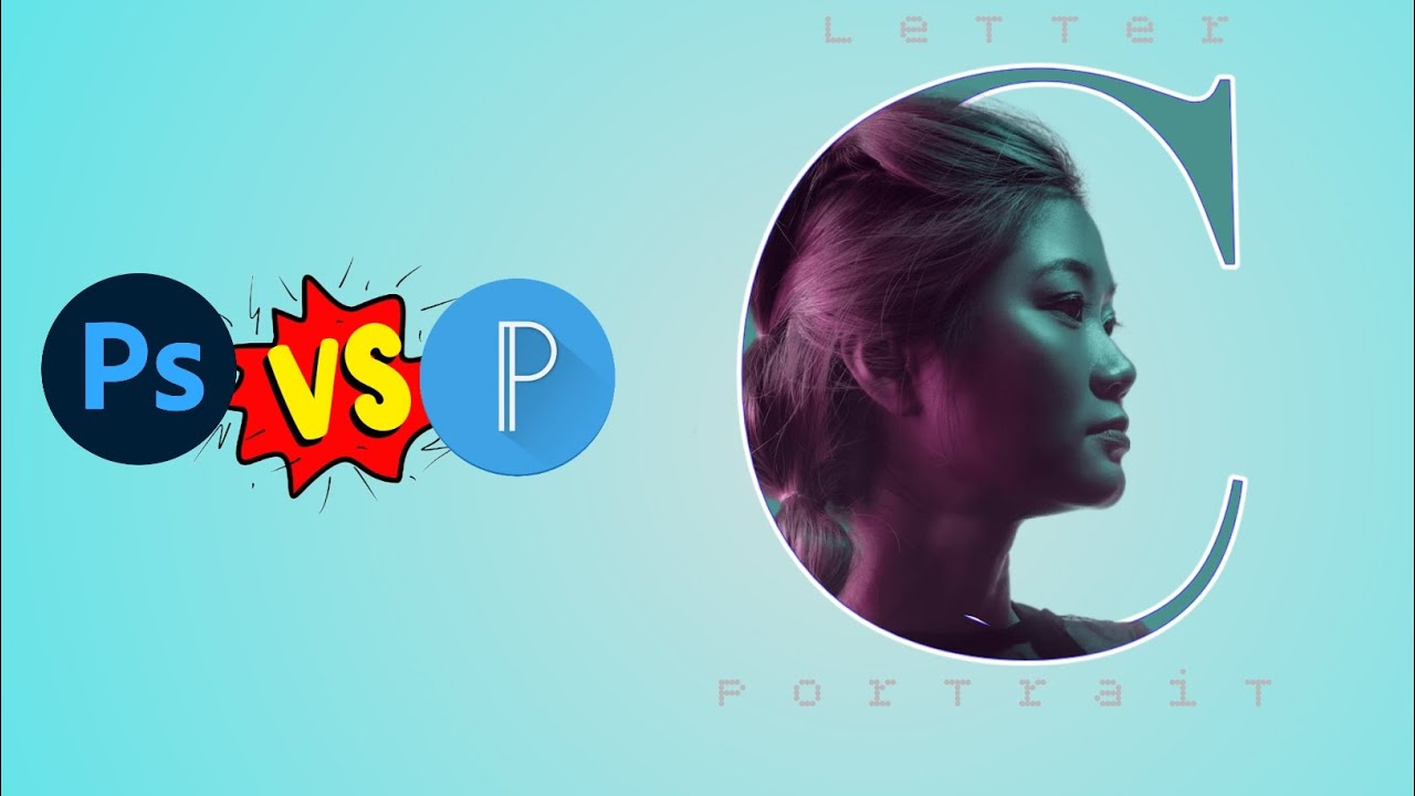How to create letter portraitPhotoshop tutorial | Easy way to create ...