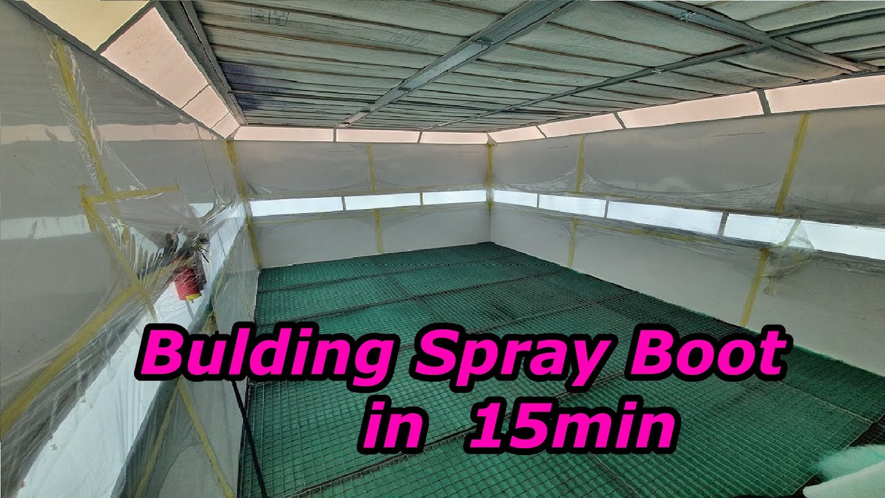 Building my own paint spray booth in 15min - YouTube