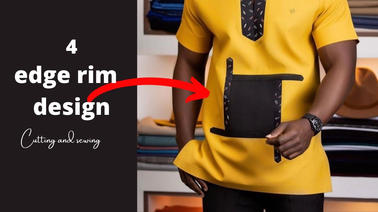 How to sew a 4 corner placket design on senator step by step (detailed ...