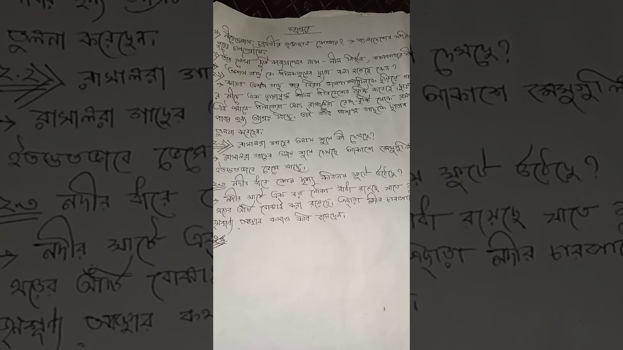 Wb Class 6 Bengali chapter 1 part1 - YouTube