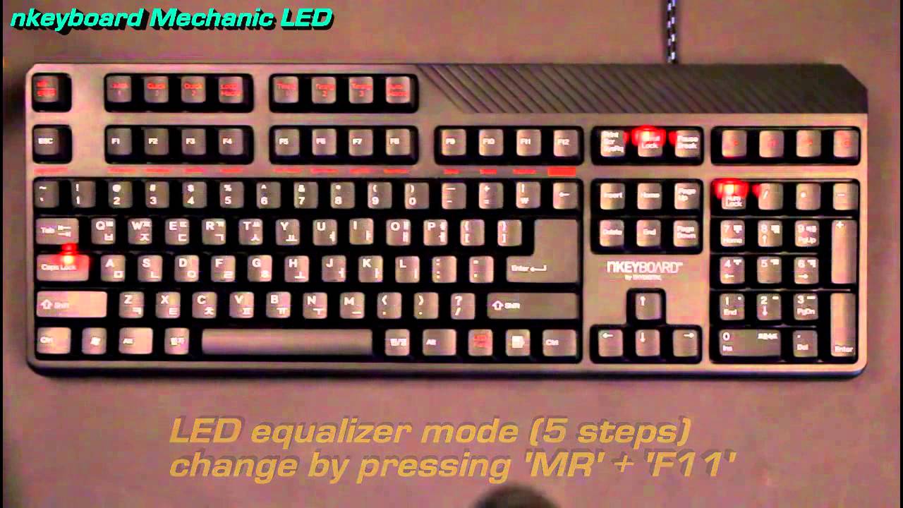 Skydigital Mechanical Gaming Keyboard - Equalizer demó - YouTube