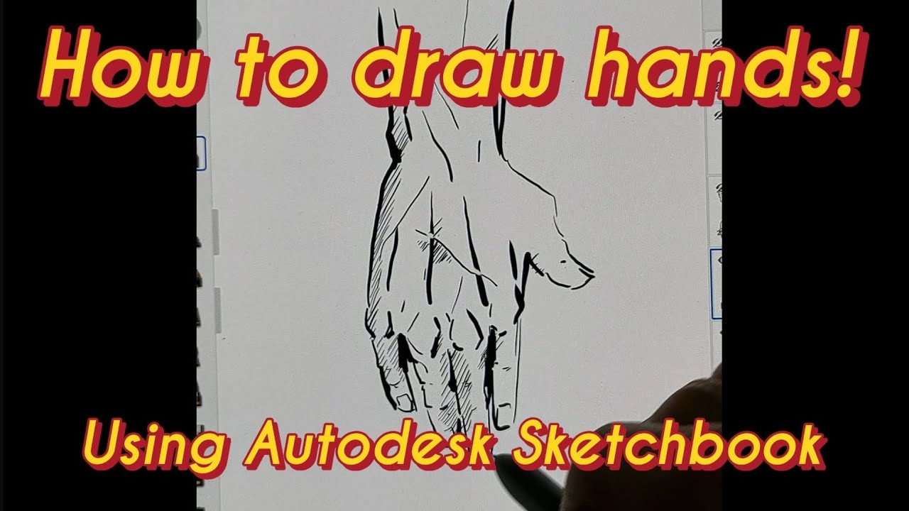How to draw hands using A Tablet! - YouTube