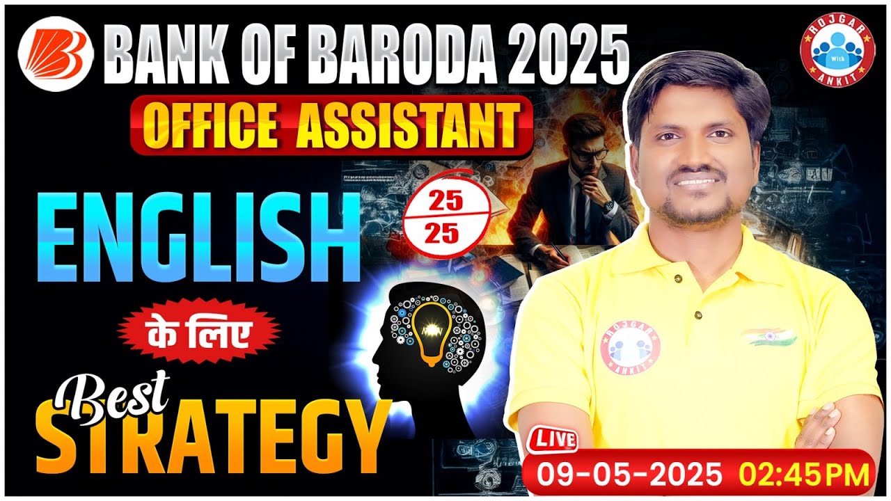 Bank of Baroda Recruitment 2025 | BOB English Syllabus and Strategy ...