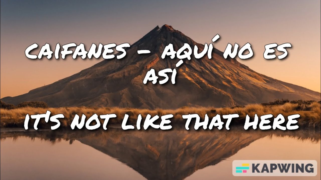 Caifanes - Aquí No Es Así | Español and English Letra/Lyrics - YouTube