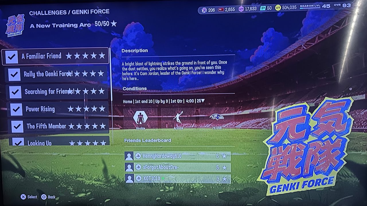 Madden NFL 25 Ultimate Team - Genki Force " A New Training Arc " SOLO ...