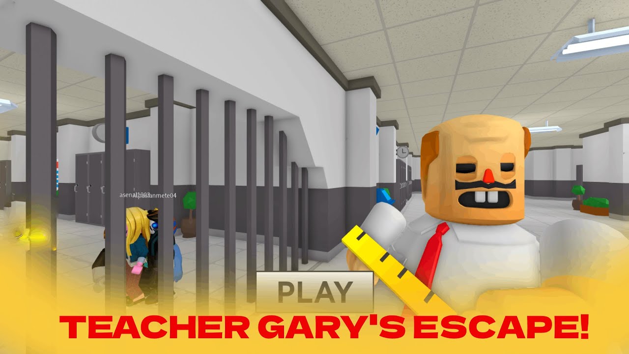TEACHER GARY'S ESCAPE! ⚠️| SCARY ESCAPE #robloxobby #funny #roblox #games #speedrun #escape ...