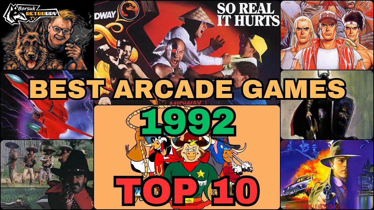Borsuk Retro Gry TV: AUTOMATY ARCADE - TOP 10 NAJLEPSZYCH GIER Z 1992 ...