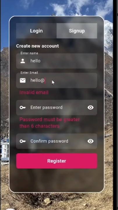 Flutter UI Design - Modern Animated Login & SignUp Screens with Form ...