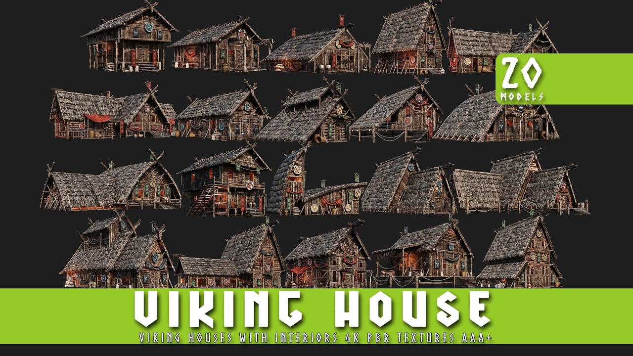 VIKING HOUSES 20 with INTERIORS - YouTube