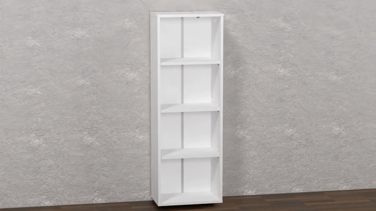 Anleitung zur Montage des Bücherregals «Lumo40-4F KOMTO» - YouTube