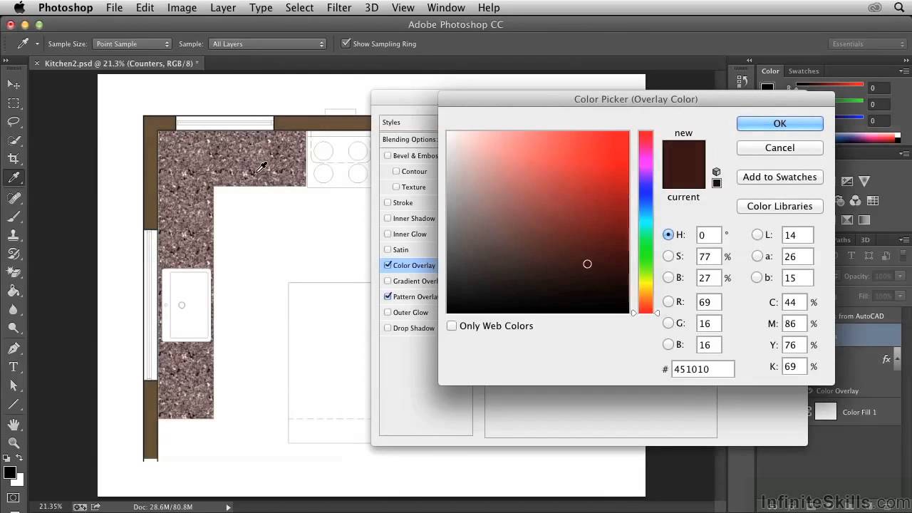 Photoshop for Architects Tutorial | Using Pattern And Colour Overlay ...