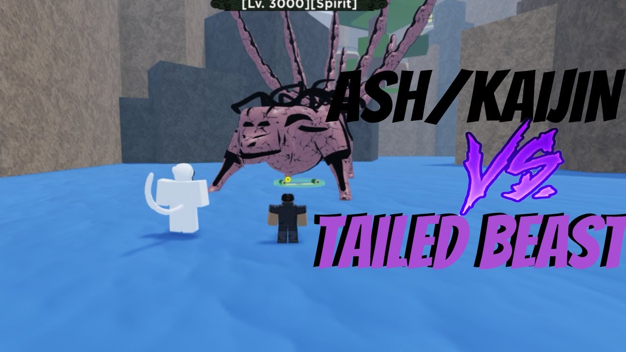 ASH/KAIJIN VS TAILED BEAST/TAILED SPIRIT SHINDO LIFE/SHINOBI LIFE 2 ...