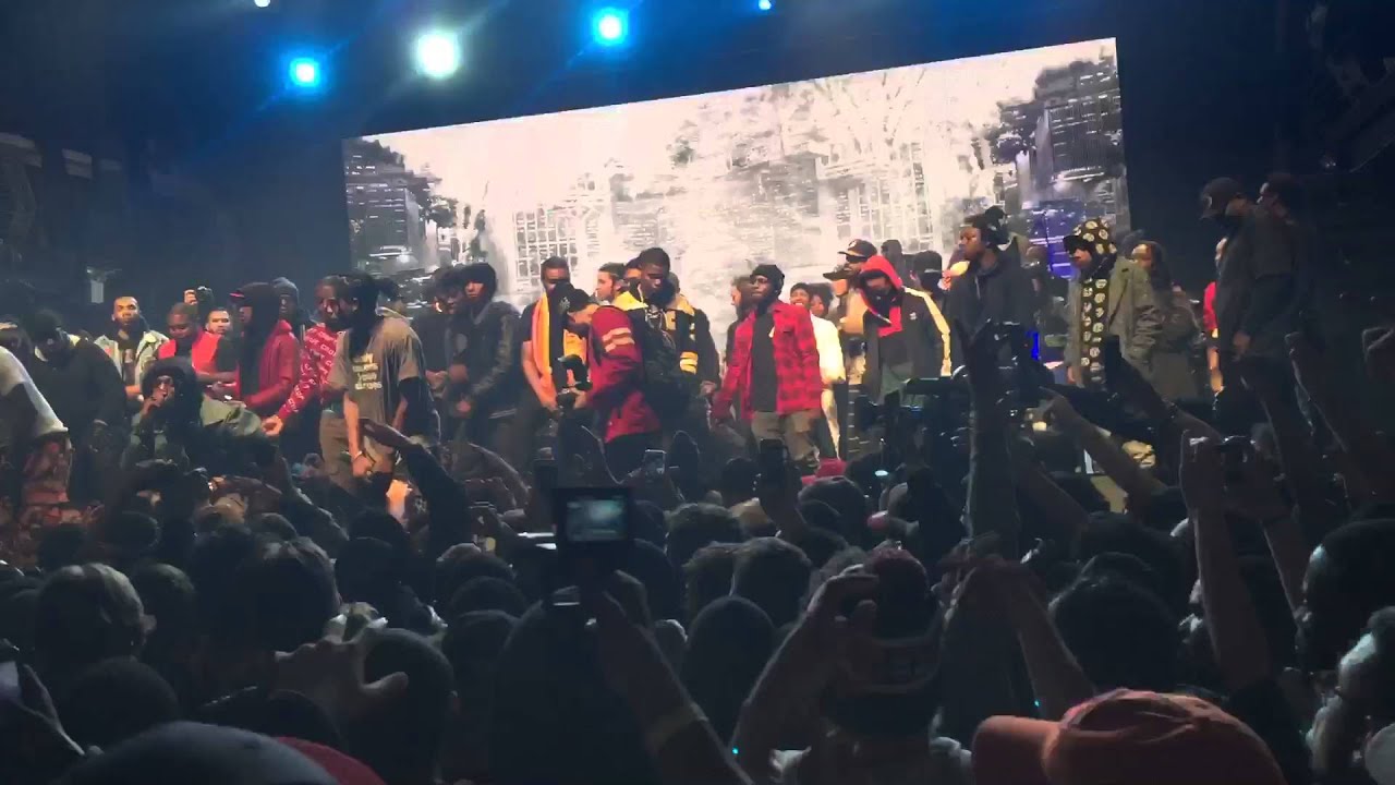 A$AP Rocky - 1Train (feat. Joey Bada$$ & Danny Brown) (Live @ Yams Day ...