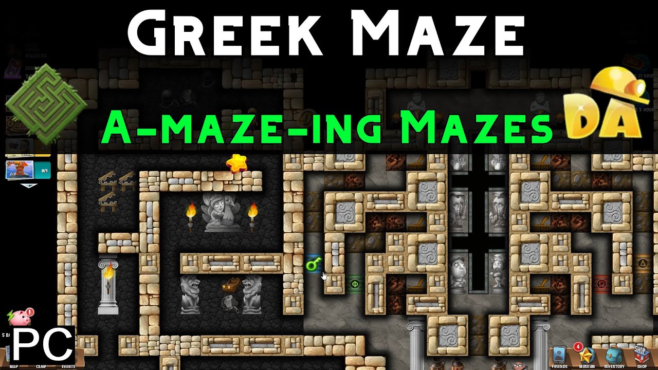 Greek Maze | A-Maze-Ing Mazes #8 (PC) | Diggy's Adventure - YouTube