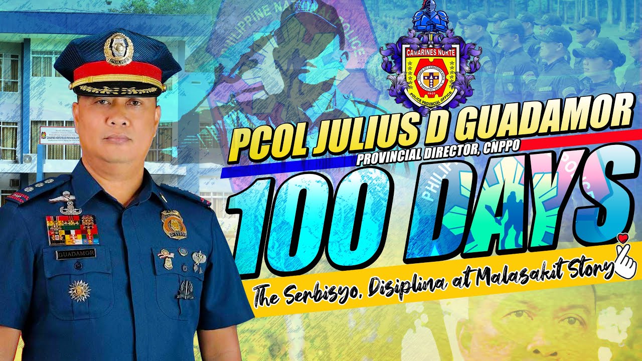 PCOL JULIUS D GUADAMOR'S 100 DAYS IN OFFICE - YouTube
