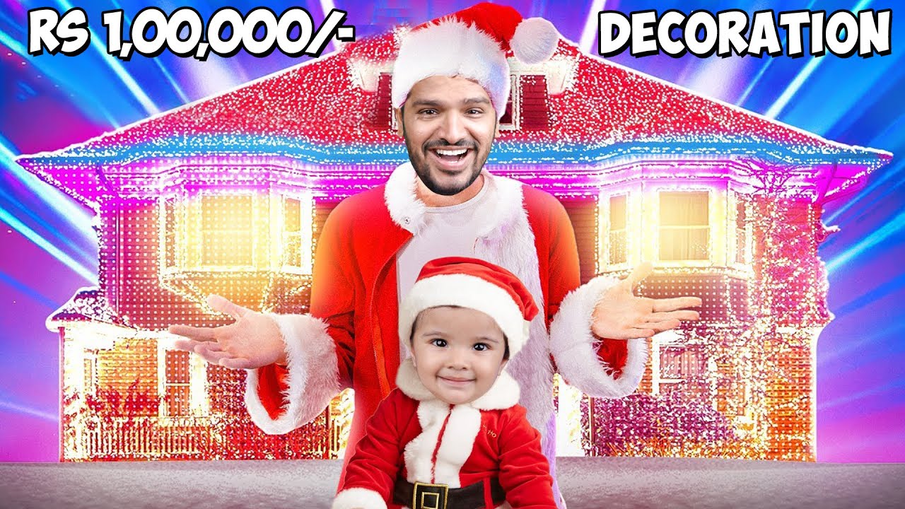 We Spent 1,00,000 on Christmas Decorations! Myra's First Christmas ...