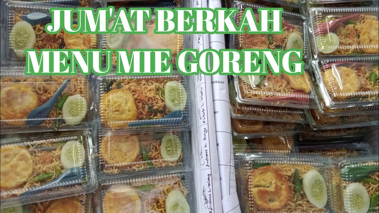 JUM'AT BERKAH MENU SEDERHANA !!! MIE GORENG - YouTube