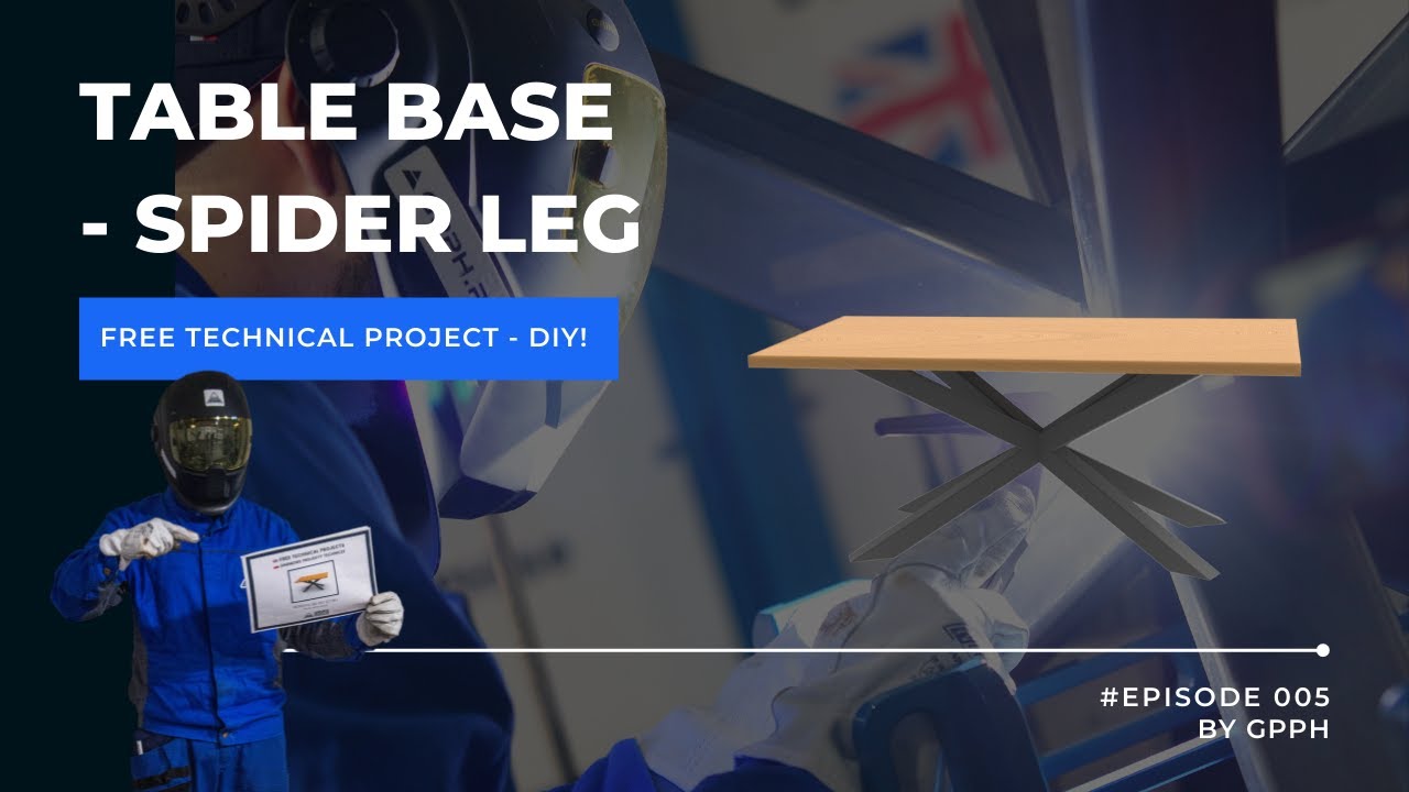 DIY by GPPH #005: How to make Table Base - Spider Leg on the Welding ...