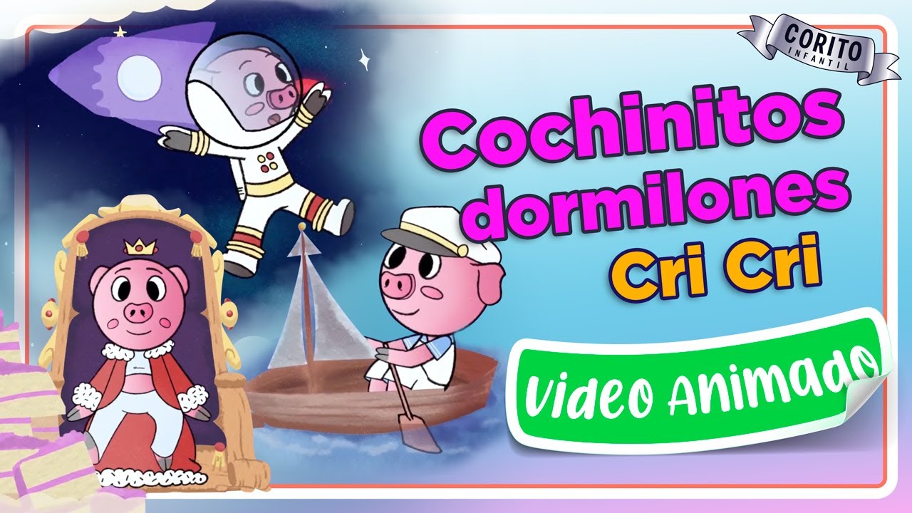Cri-Cri | Cochinitos Dormilones | Flavio 🐷🎼 (Video animado🎥) - YouTube