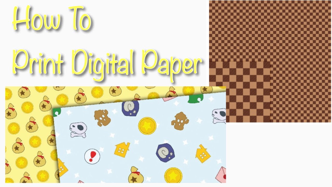 How to Print Digital Paper - YouTube