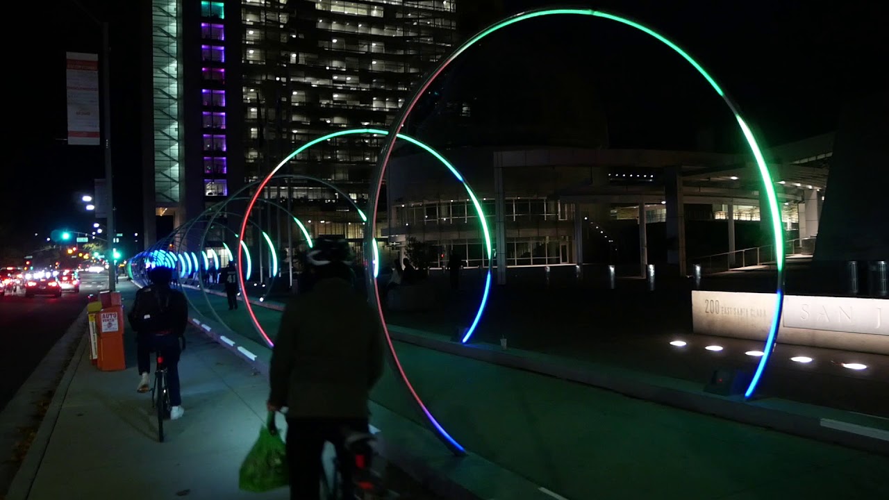Sonic Runway installation in front of San Jose City Hall - YouTube