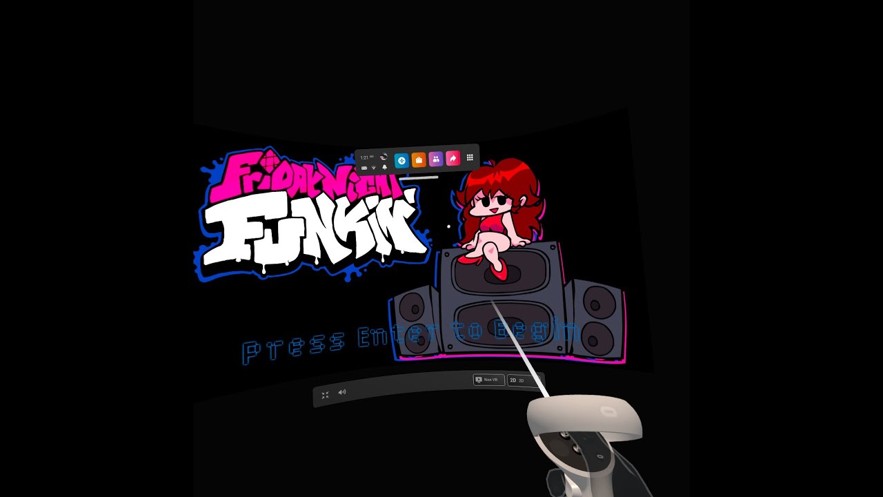 How to play friday night funkin' in vr with a keyboard - YouTube