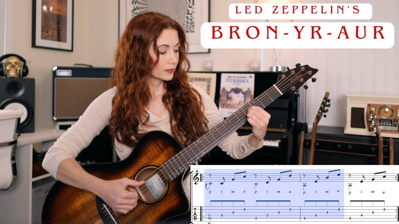 Led Zeppelin's "Bron-yr-Aur" - Full Lesson with Transcription/Tab - YouTube