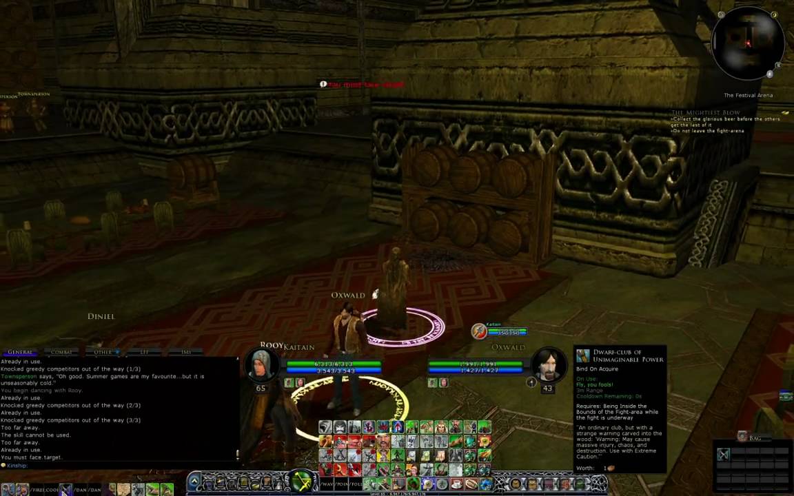 LotRO: Yule Festival 2009 - The Mightiest Blow (Bar Fight) - YouTube