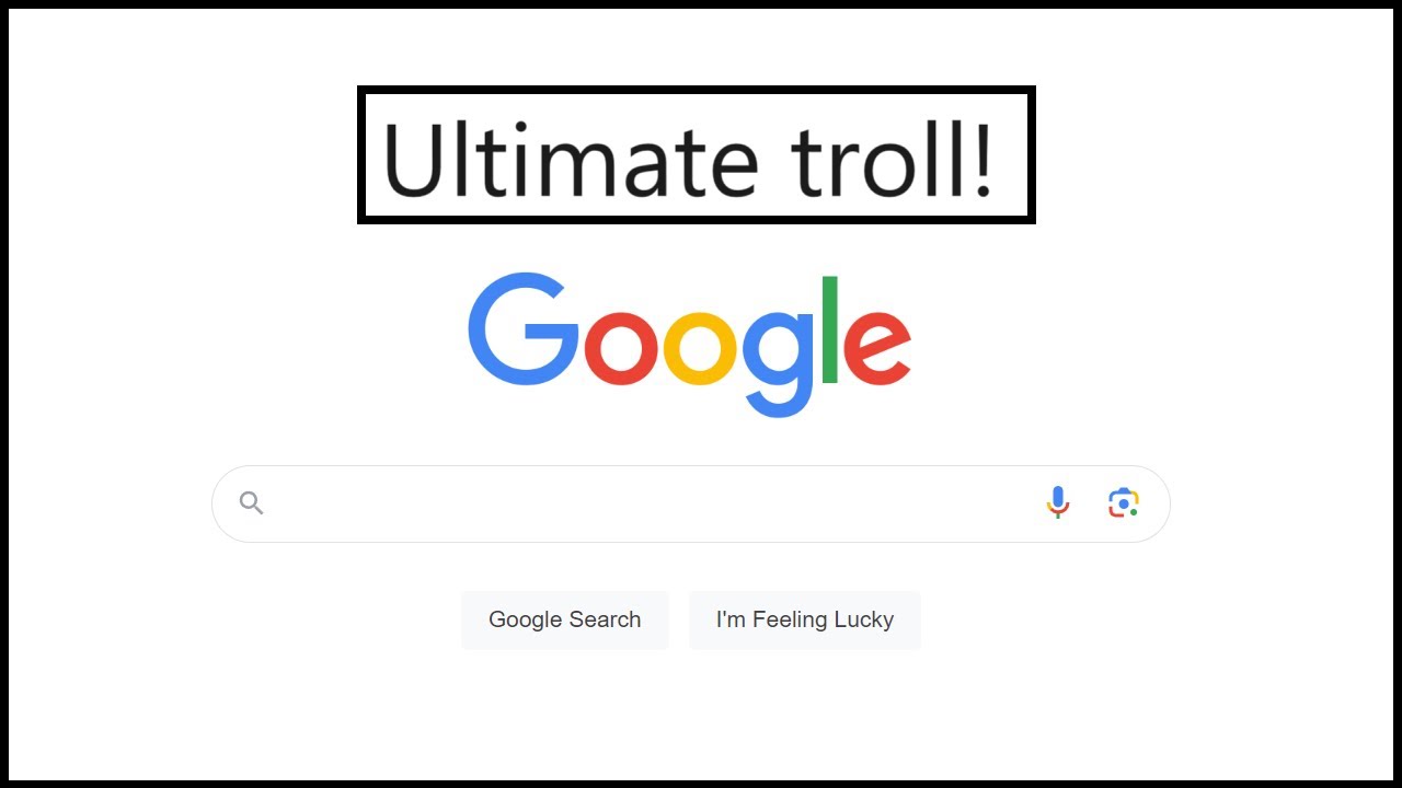 When Google trolls you... - YouTube