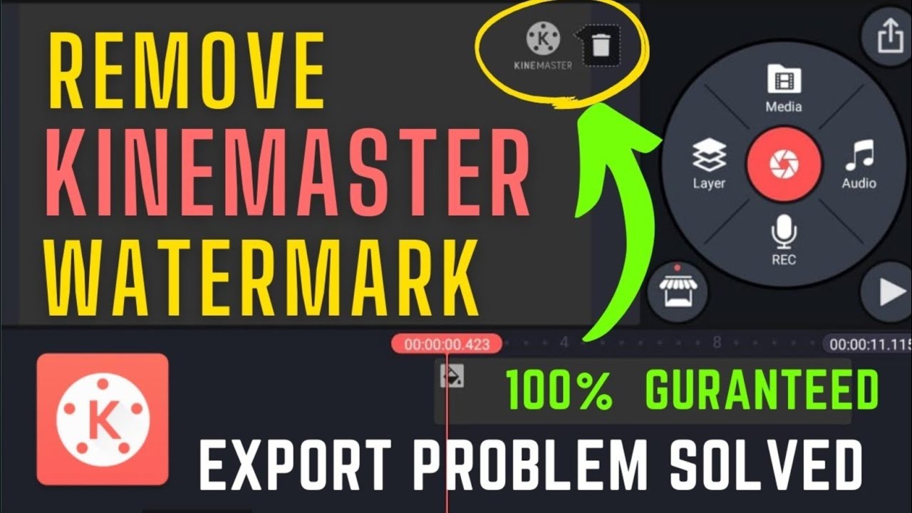 How to remove kinemaster watermark2025/kinemaster ka logo kaise hataye2025 - YouTube