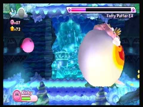 Kirby's Return to Dreamland- Boss- Fatty Puffer EX (No Damage/Ability ...