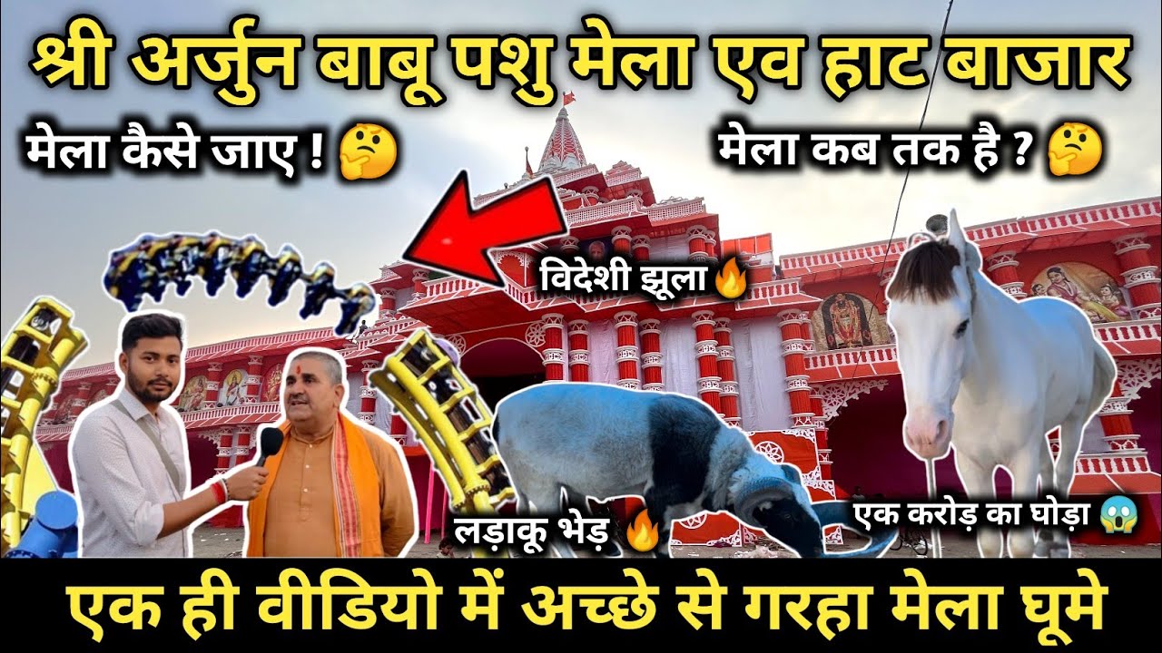 Shree Arjun Babu Pashu Mela & Haat Bazar | श्री अर्जून बाबू पशू मेला और ...