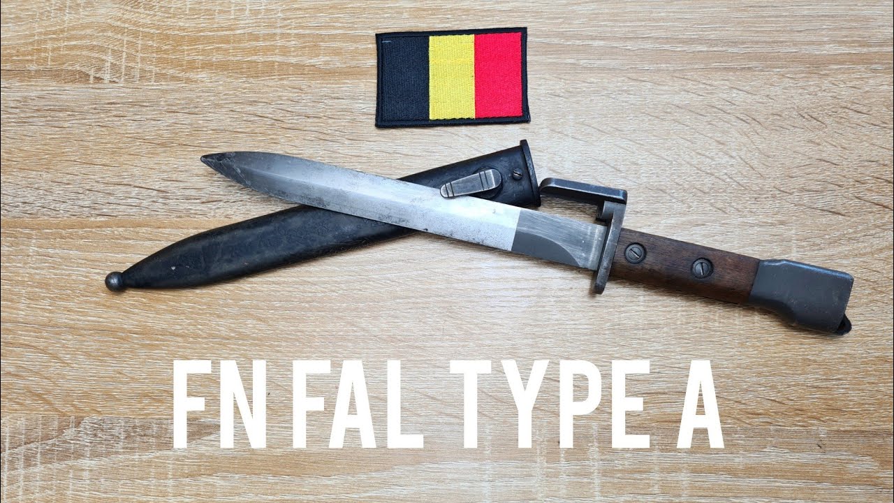 One of the most innovative bayonet design's. The Belgian FN FAL Type A ...
