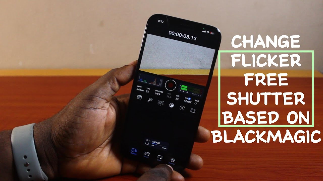 How to Change Flicker Free Shutter Based on Blackmagic - YouTube