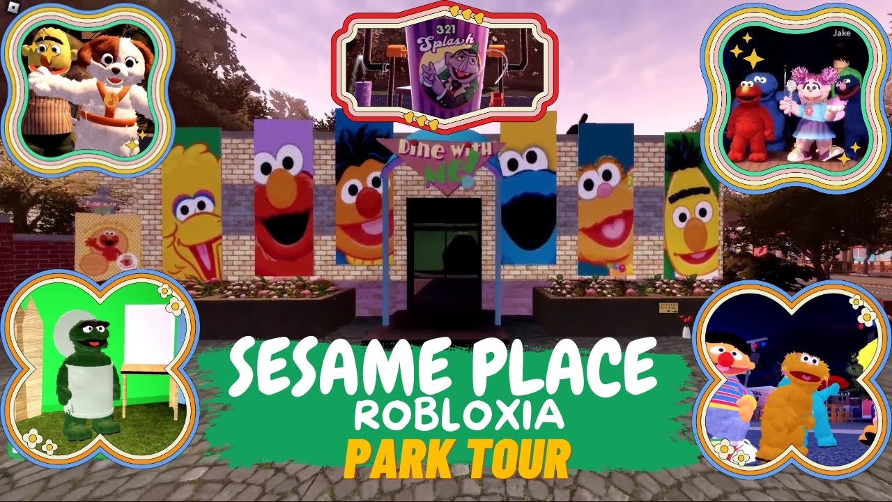 Sesame Place Robloxia Park Tour - YouTube