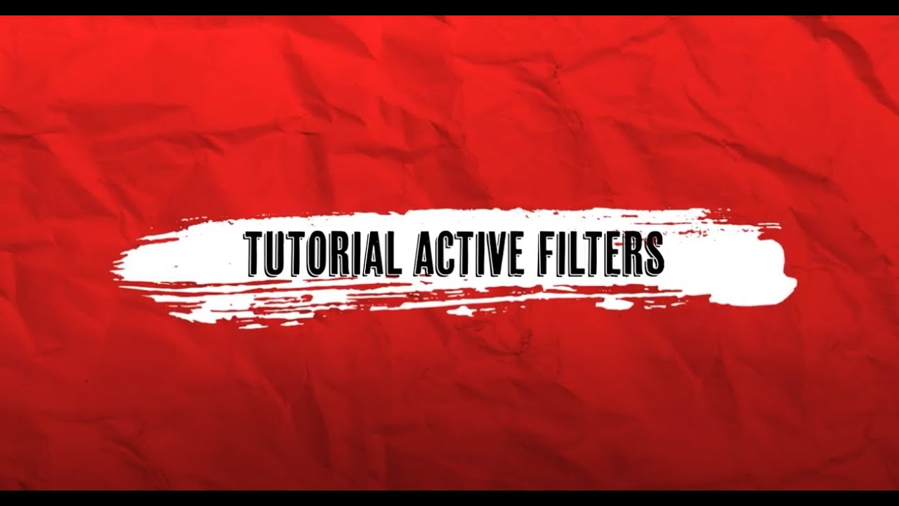 TUTORIAL ACTIVE FILTERS #RollWithIt #SmokingDeluxe # ...