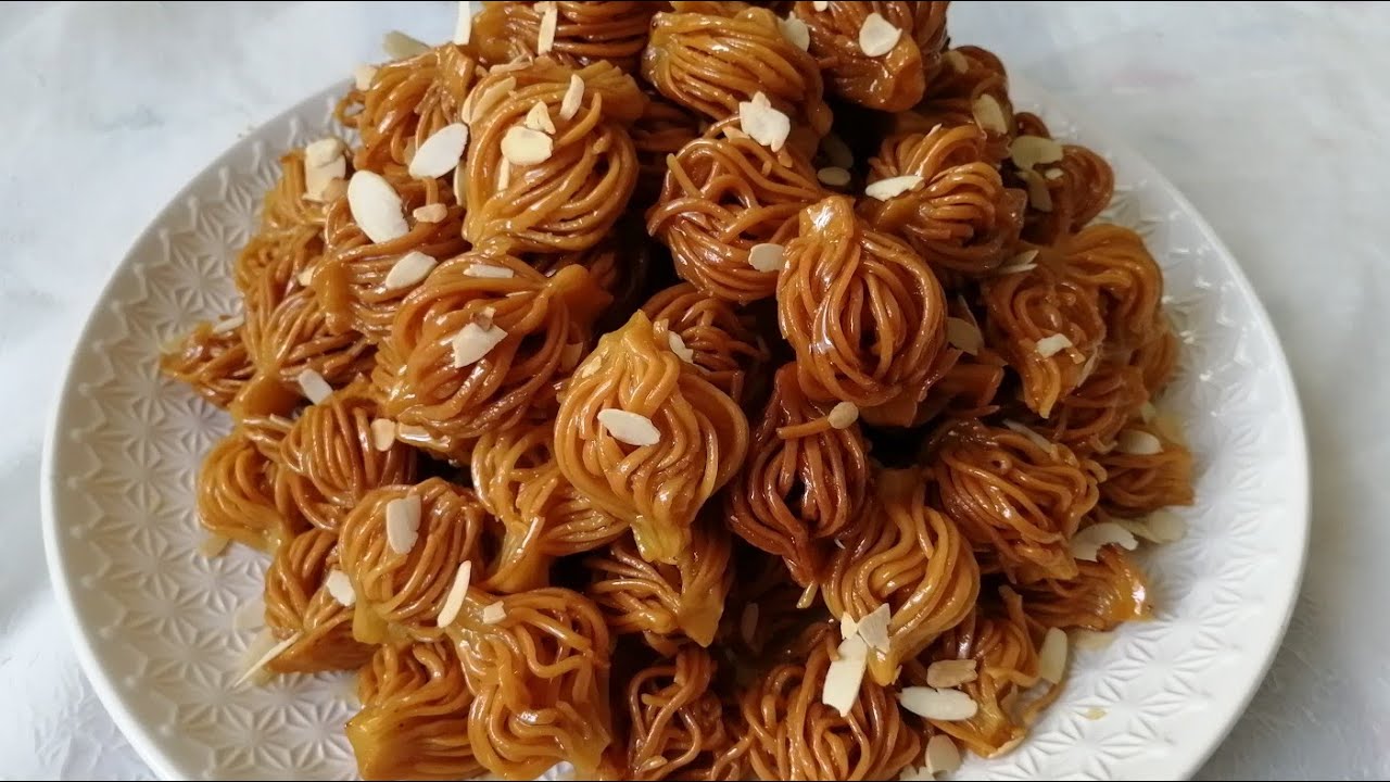 🌛حلوة بشنيخةبطريقة وقوام بسيط Gâteau Bachnikha délicieux et facile 👍 ...