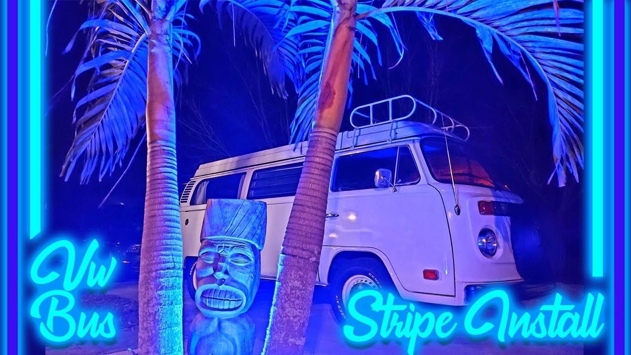 VW Bus Vinyl Stripe Install - YouTube