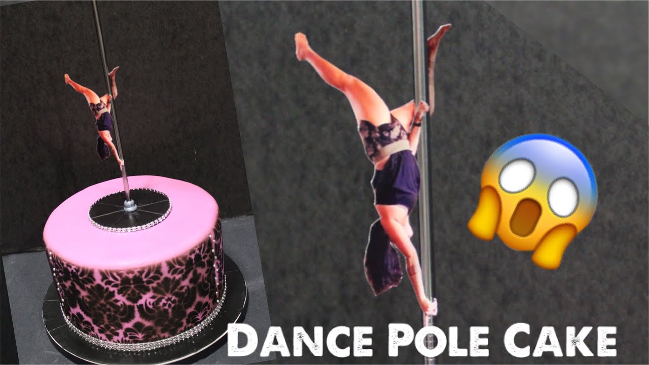 Dance Pole Inspired Cake | Pole Dancing Inspired Cake - YouTube